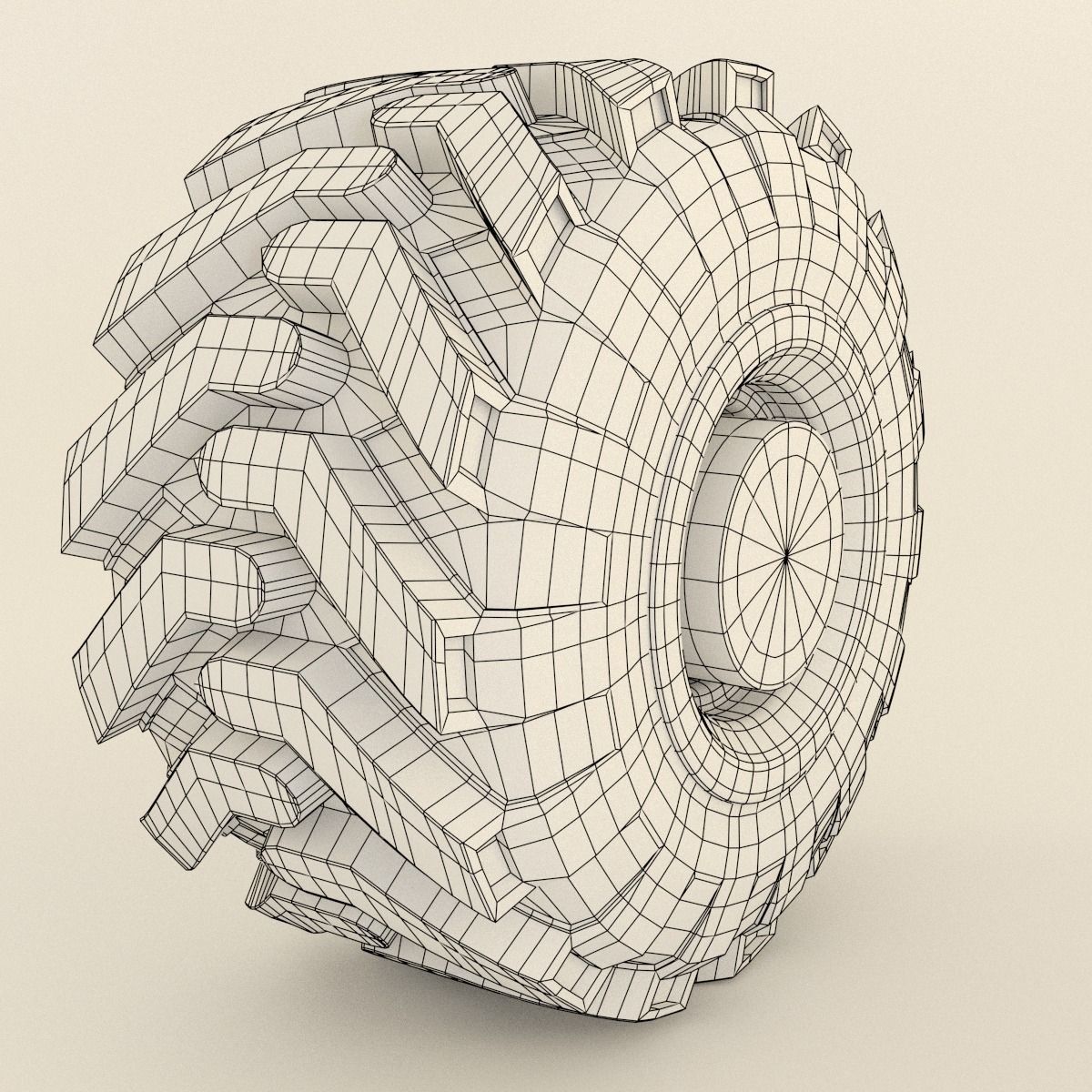 Tractor and Offroad Truck Tire 3D model | CGTrader