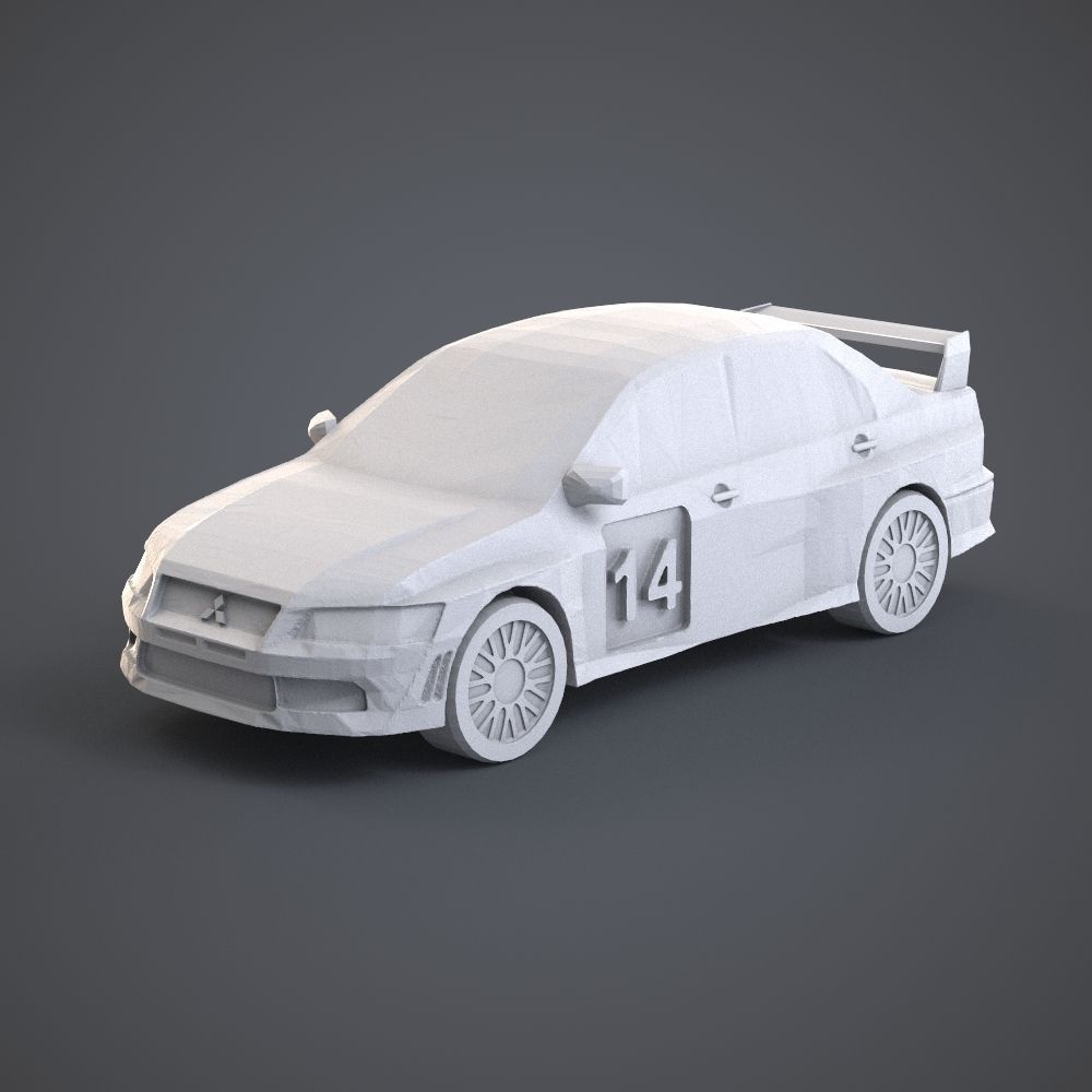 Mitsubishi Lancer 3D model 3D printable | CGTrader