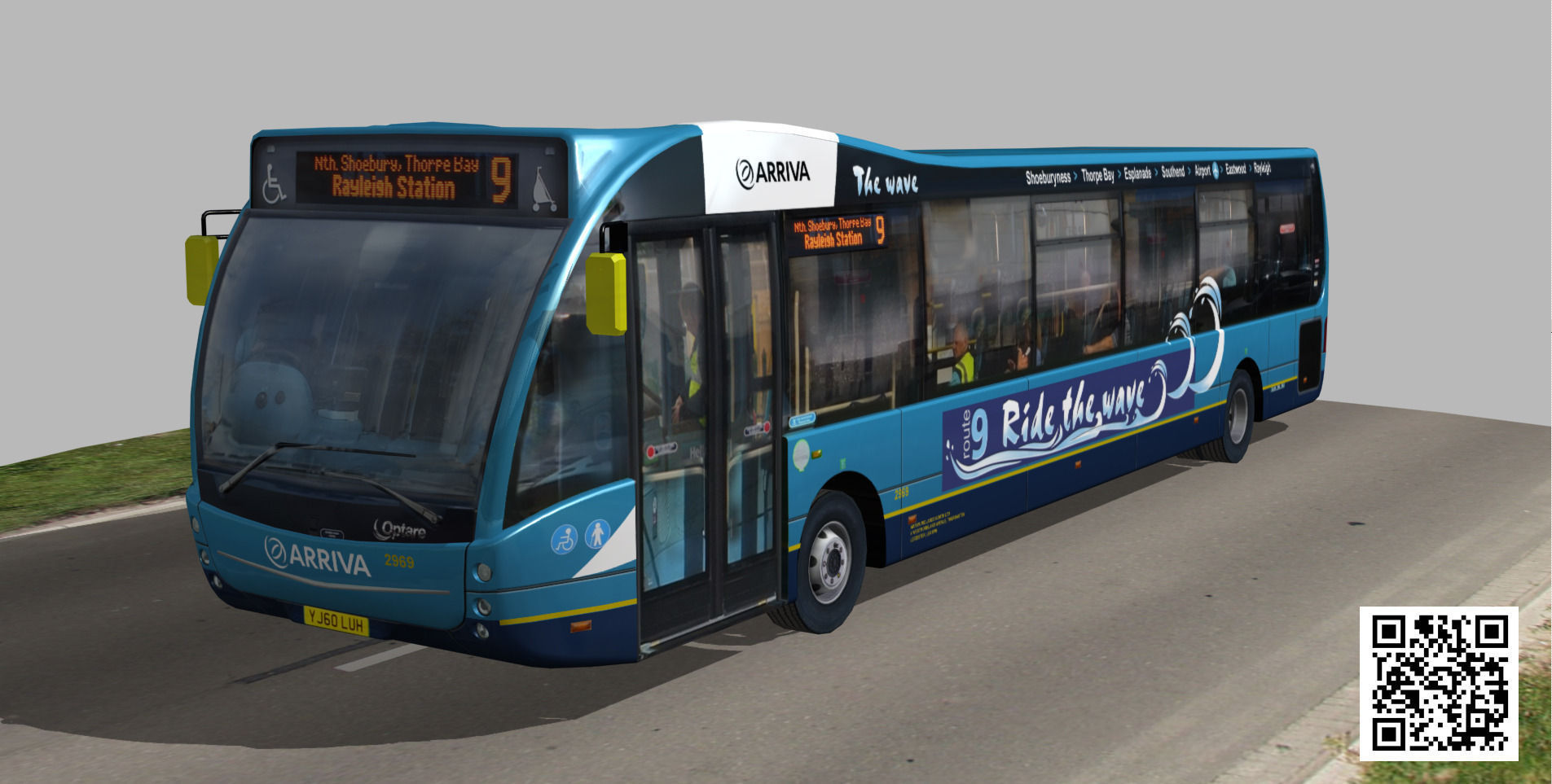 3D model Optare Versa Ride The Wave VR / AR / low-poly rigged | CGTrader