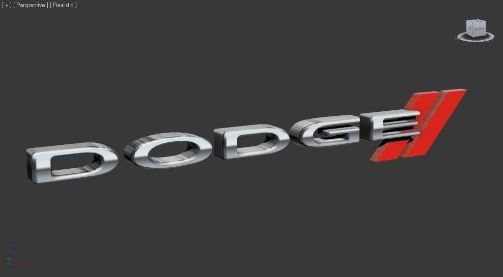 3D model Dodge Logo VR / AR / low-poly | CGTrader