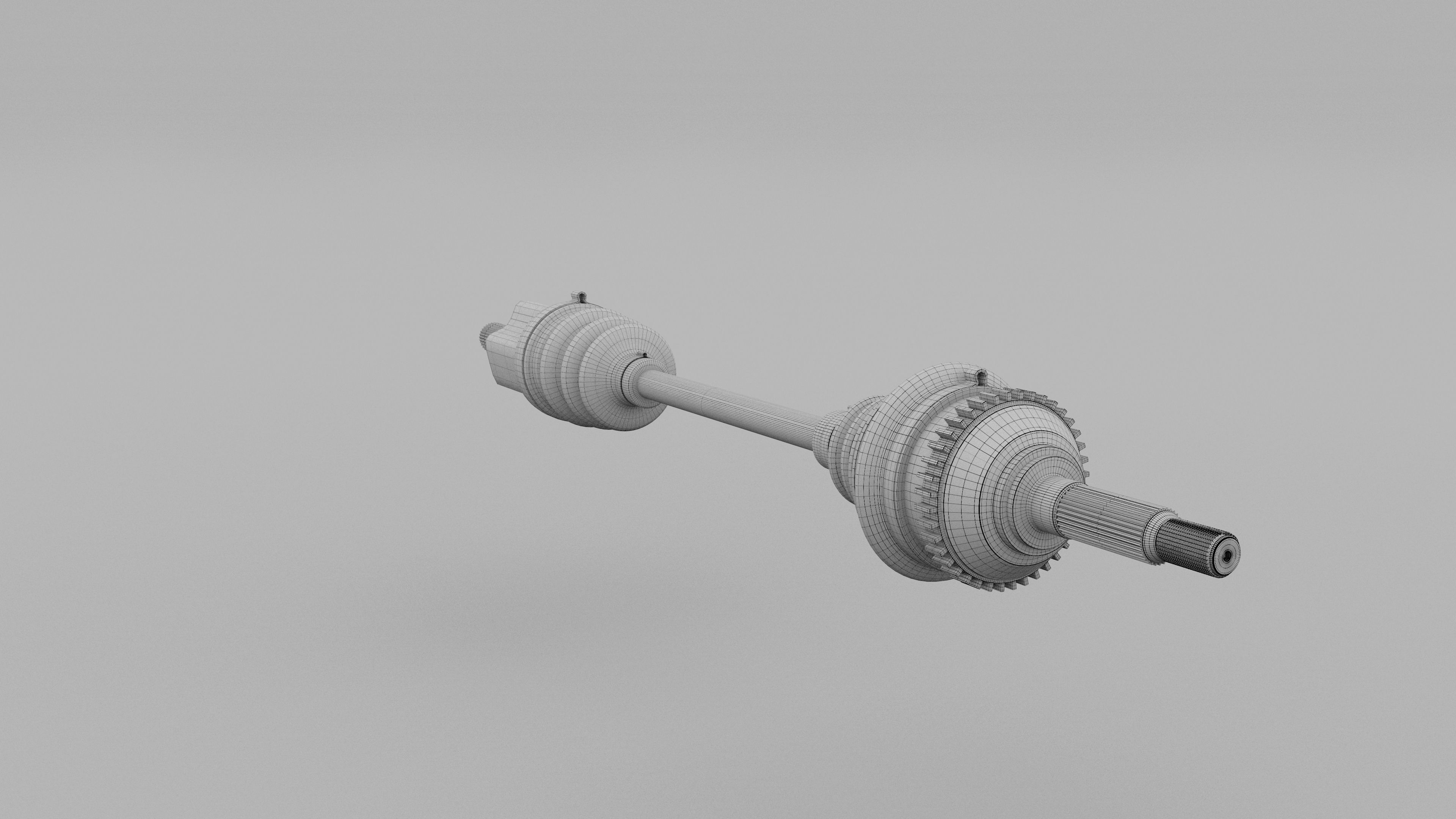 Half Axle 3D model | CGTrader