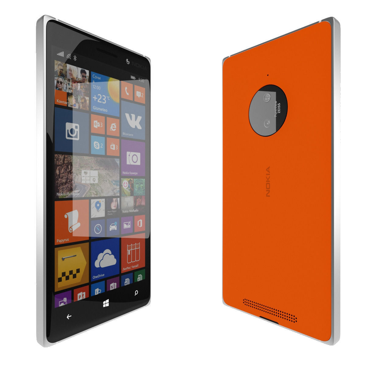 Nokia Lumia 830 3D Model .max .obj .fbx - CGTrader.com
