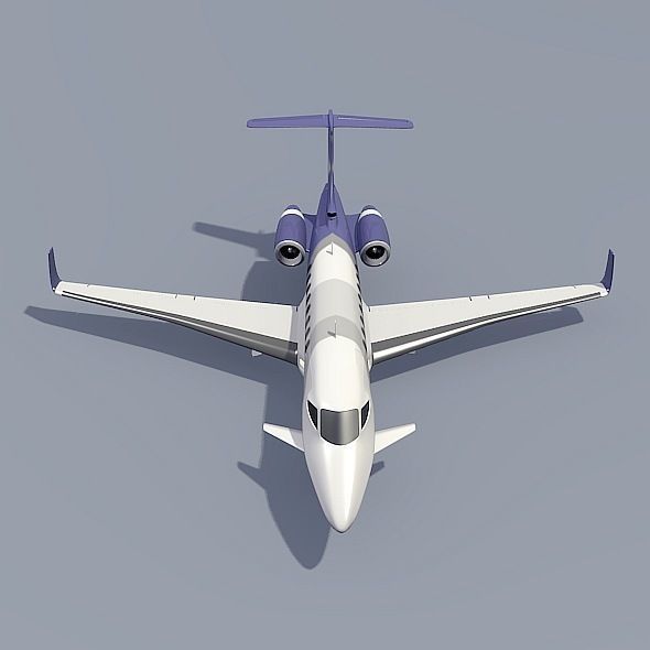 Business jet concept 3D model | CGTrader