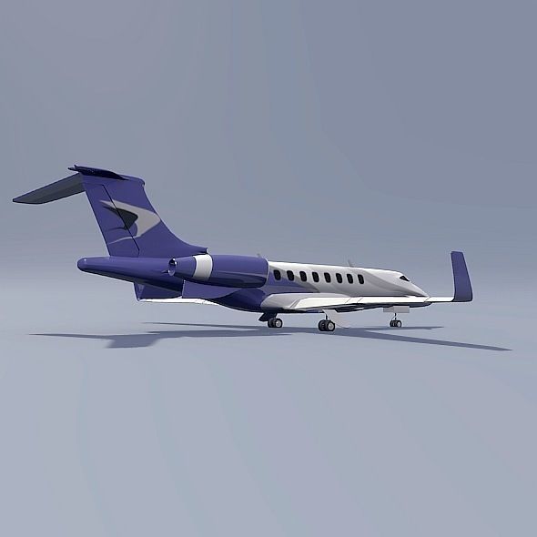 Business jet concept 3D model | CGTrader