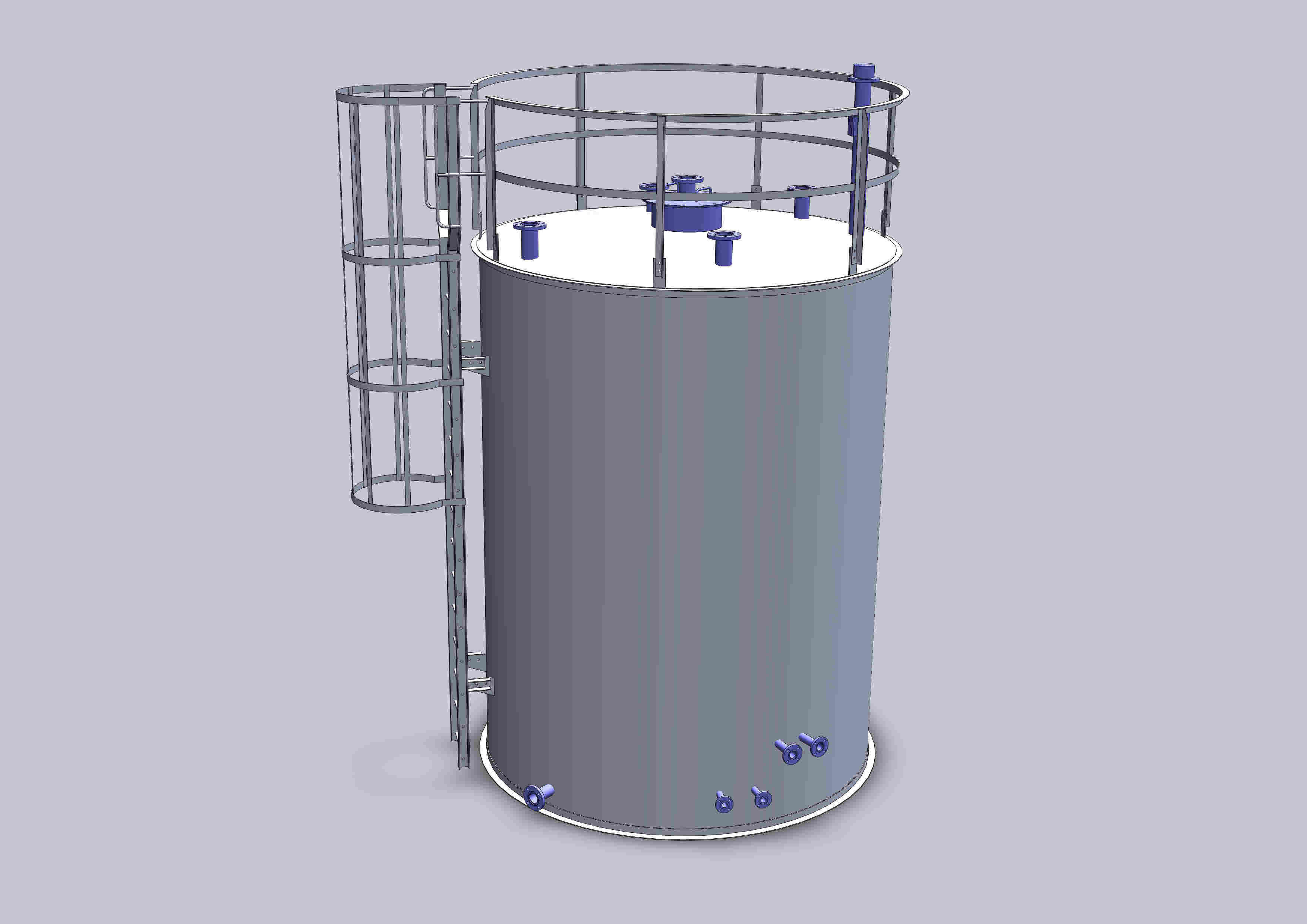 TANK 25m3 free 3D Model .dwg .sldprt .sldasm .slddrw - CGTrader.com