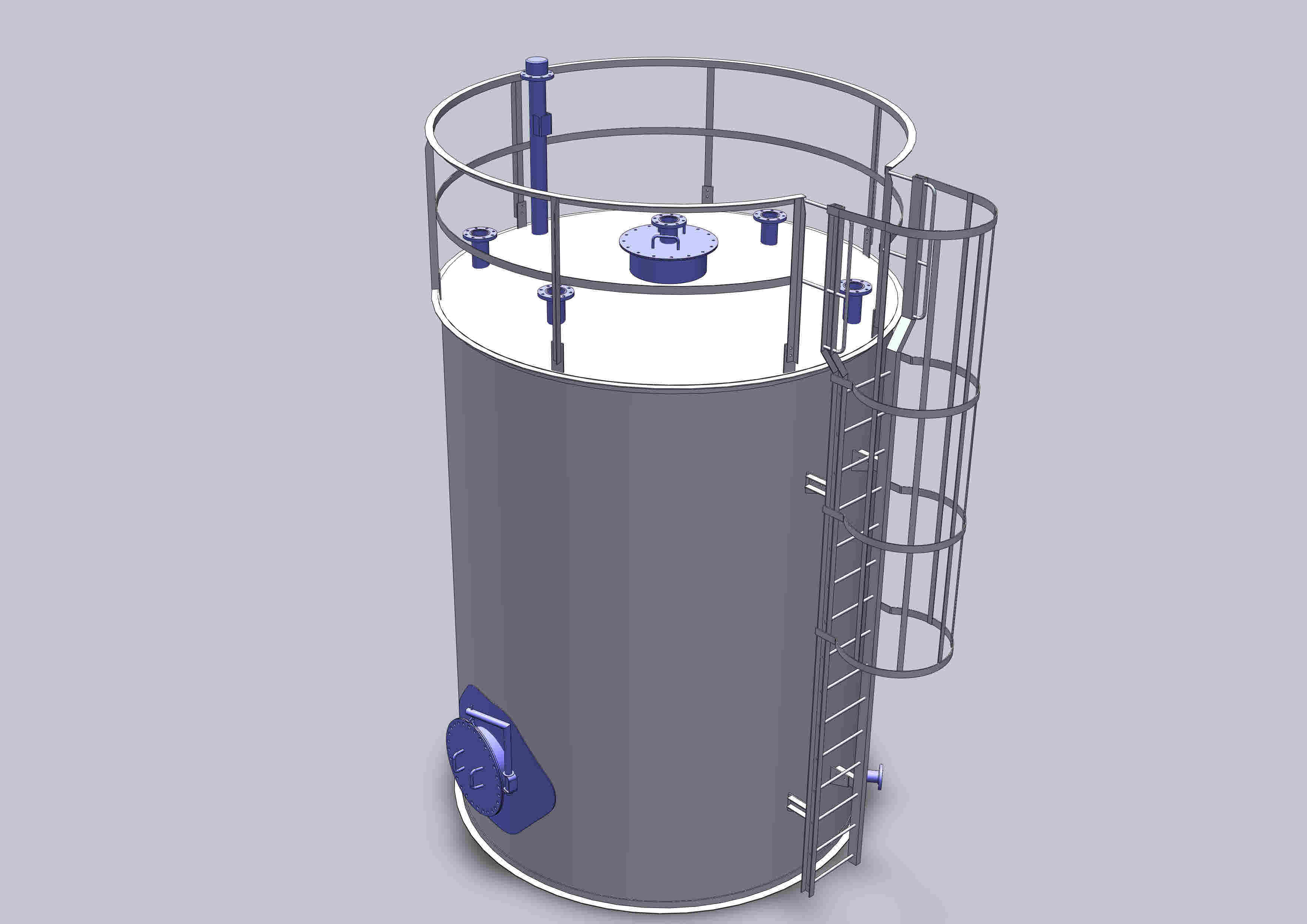 TANK 25m3 free 3D Model .dwg .sldprt .sldasm .slddrw - CGTrader.com