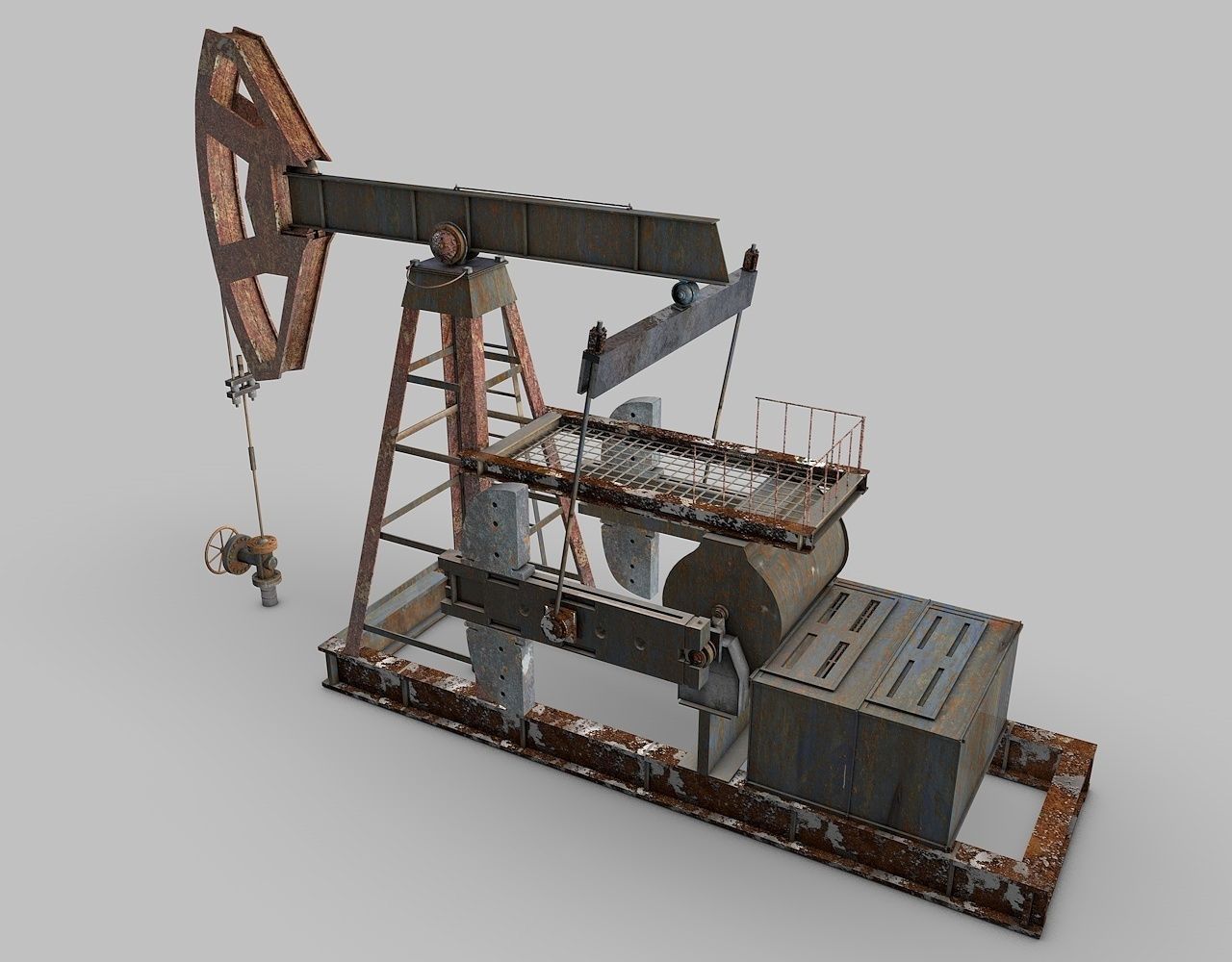 Oil Pump model 3D Model .obj .3ds .fbx .c4d .dxf - CGTrader.com