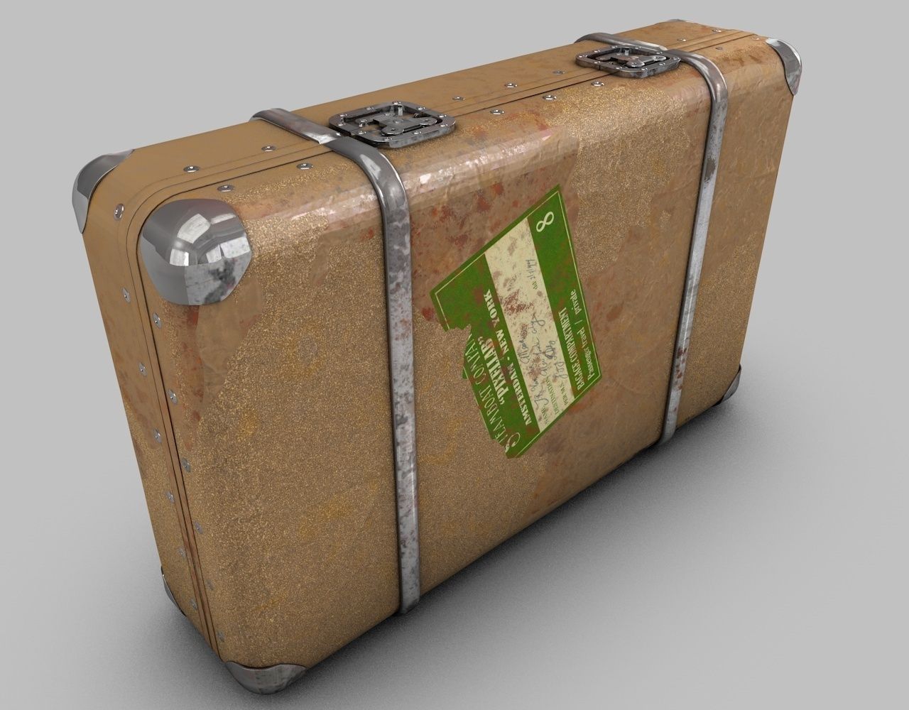 Vintage Old Suitcase 3D Model .obj .3ds .fbx .c4d .dxf - CGTrader.com