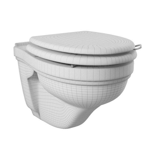 Devon Devon BLUES WALL-HUNG WC 3D model | CGTrader