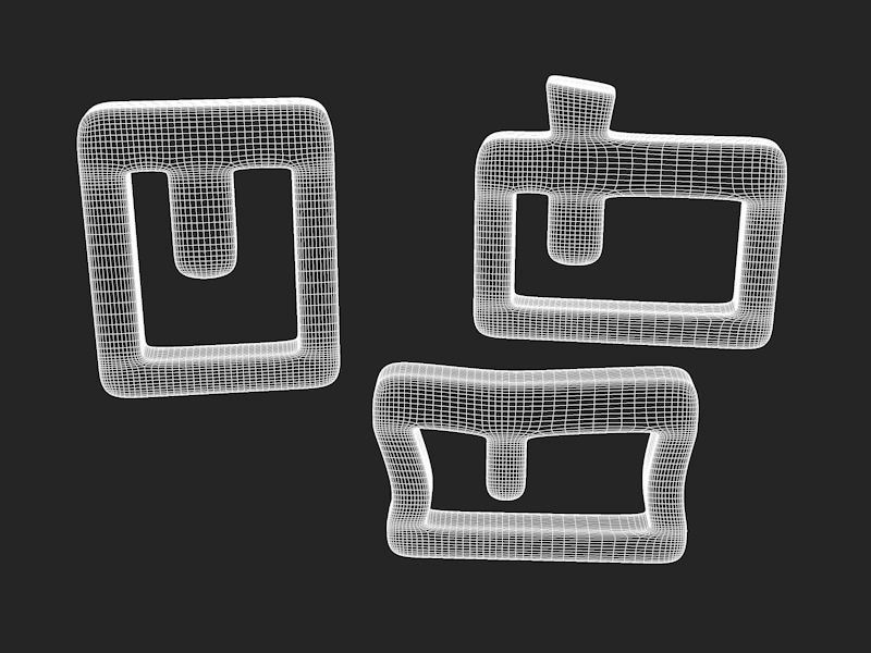 Knick-knack pair of wooden phone holders 3D model | CGTrader