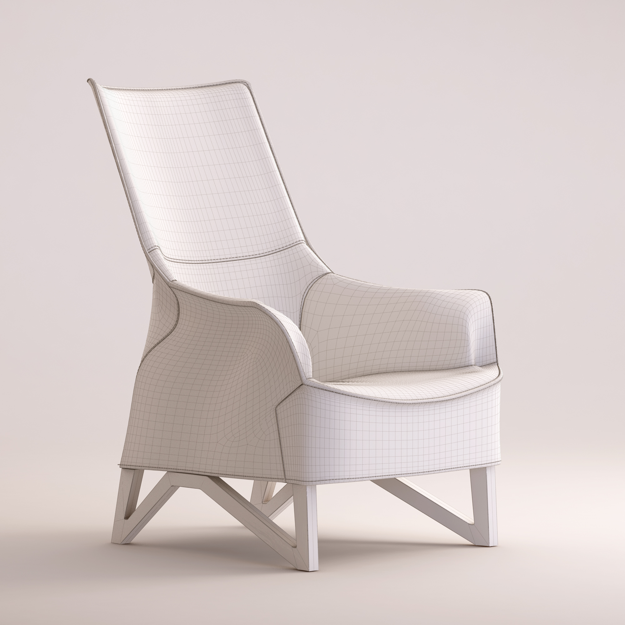 Giorgetti Mobius armchair 3D model | CGTrader