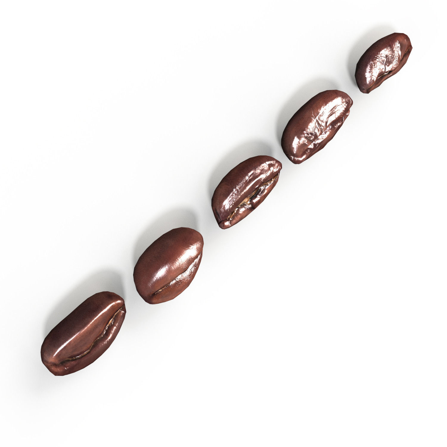 Coffee beans 3D model | CGTrader