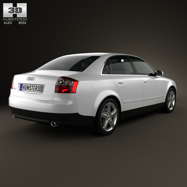 Audi A4 B6 sedan 2002 3D Model MAX OBJ 3DS FBX C4D LWO LW LWS ...