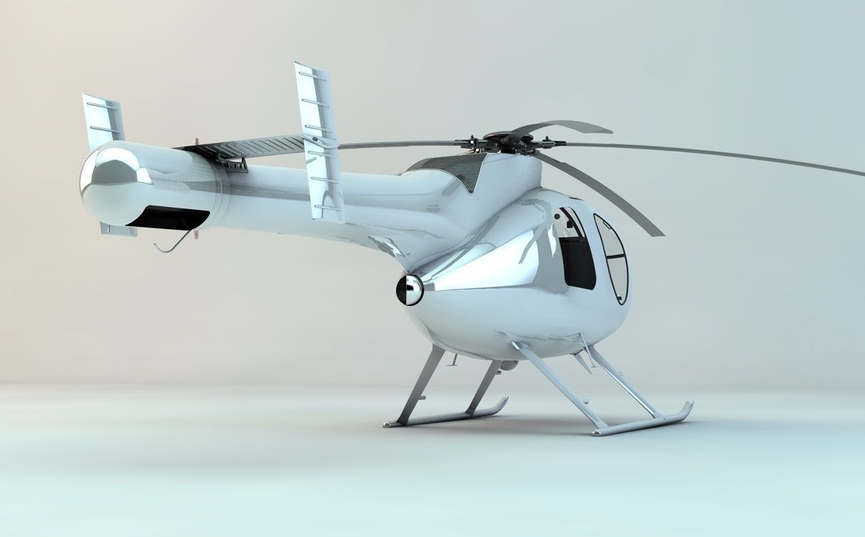 MD-500 Model 369D NOTAR Helicopter 3D model | CGTrader