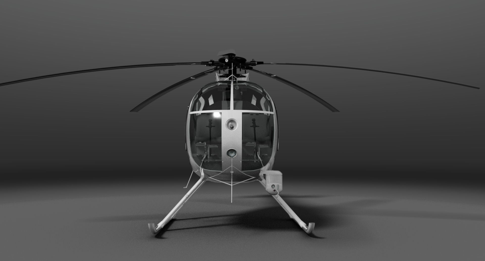 MD-500 Model 369D NOTAR Helicopter 3D Model MAX OBJ 3DS FBX C4D SKP ...
