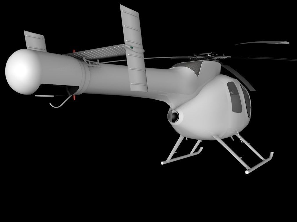 MD-500 Model 369D NOTAR Helicopter 3D Model .max .obj .3ds .fbx .c4d ...