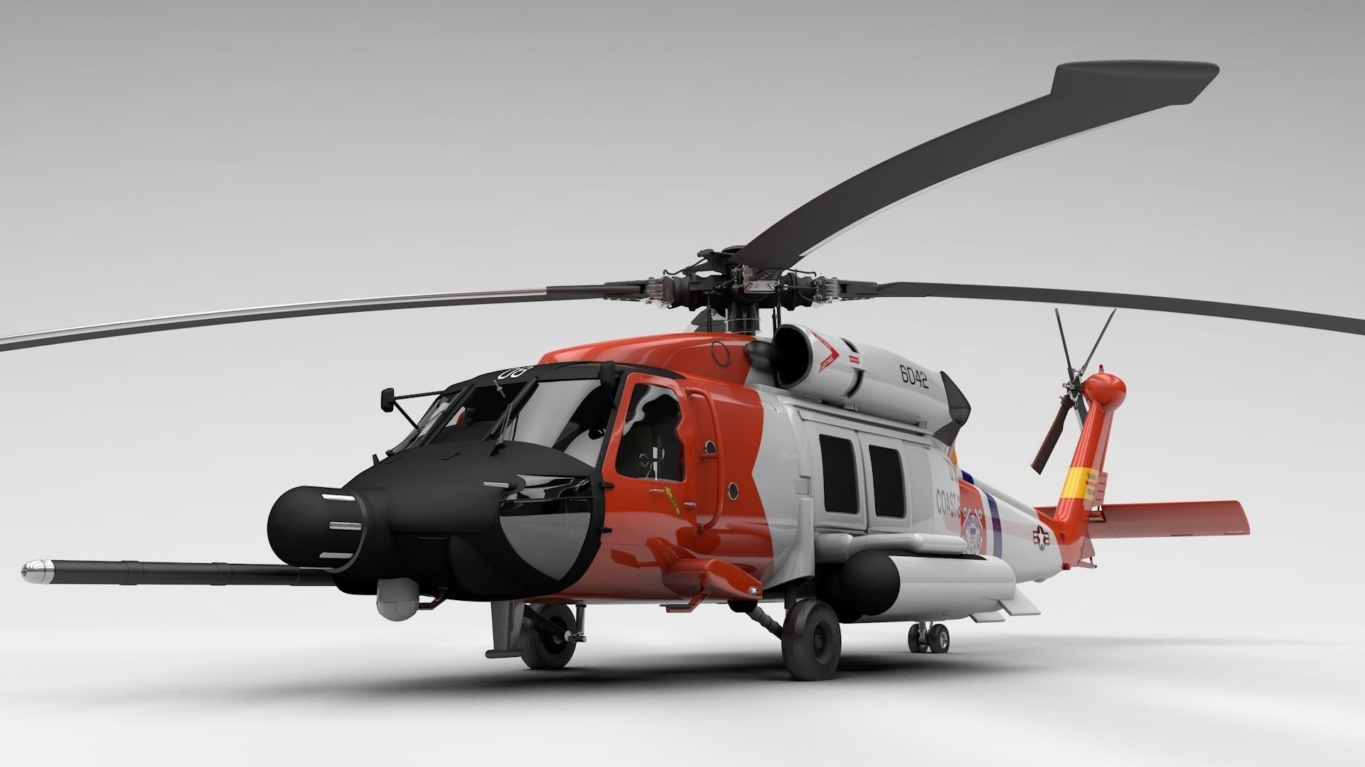 3D model SH-60 Sea Hawk Coast Guard VR / AR / low-poly | CGTrader