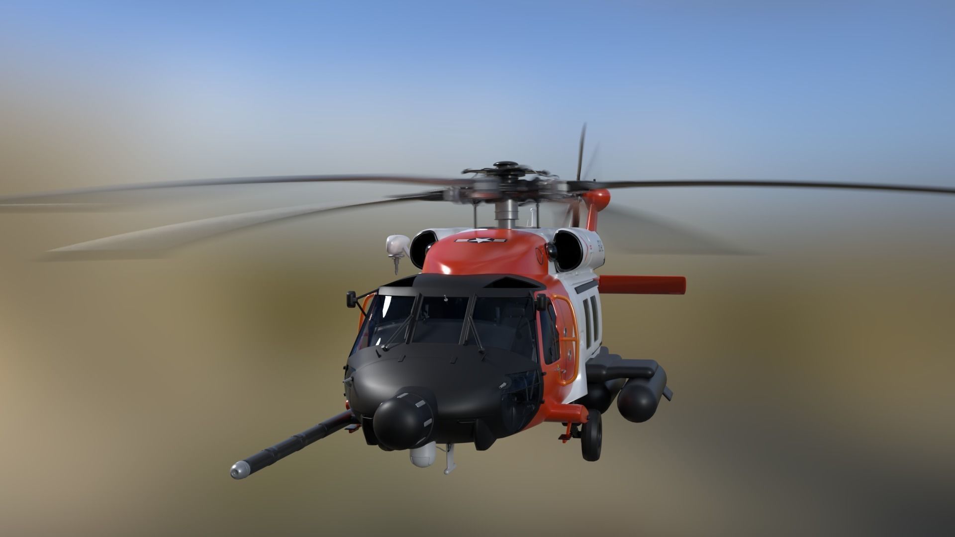 3D model SH-60 Sea Hawk Coast Guard VR / AR / low-poly | CGTrader