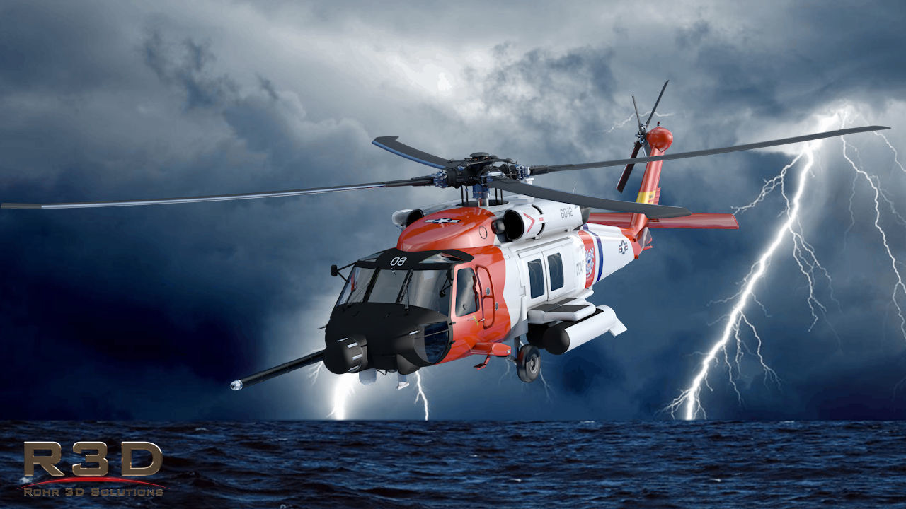 3D model SH-60 Sea Hawk Coast Guard VR / AR / low-poly | CGTrader