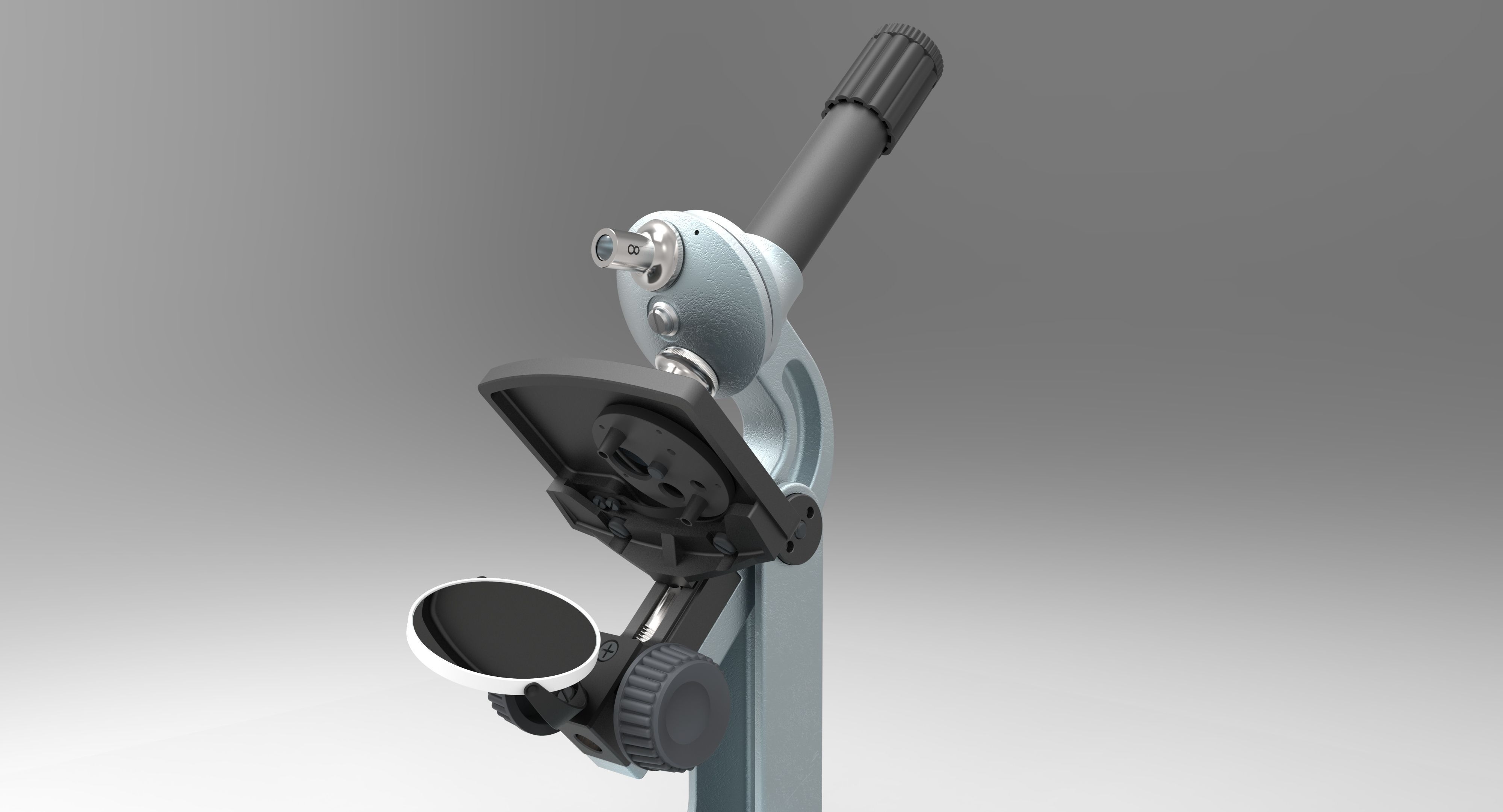 Light microscope 3D model | CGTrader