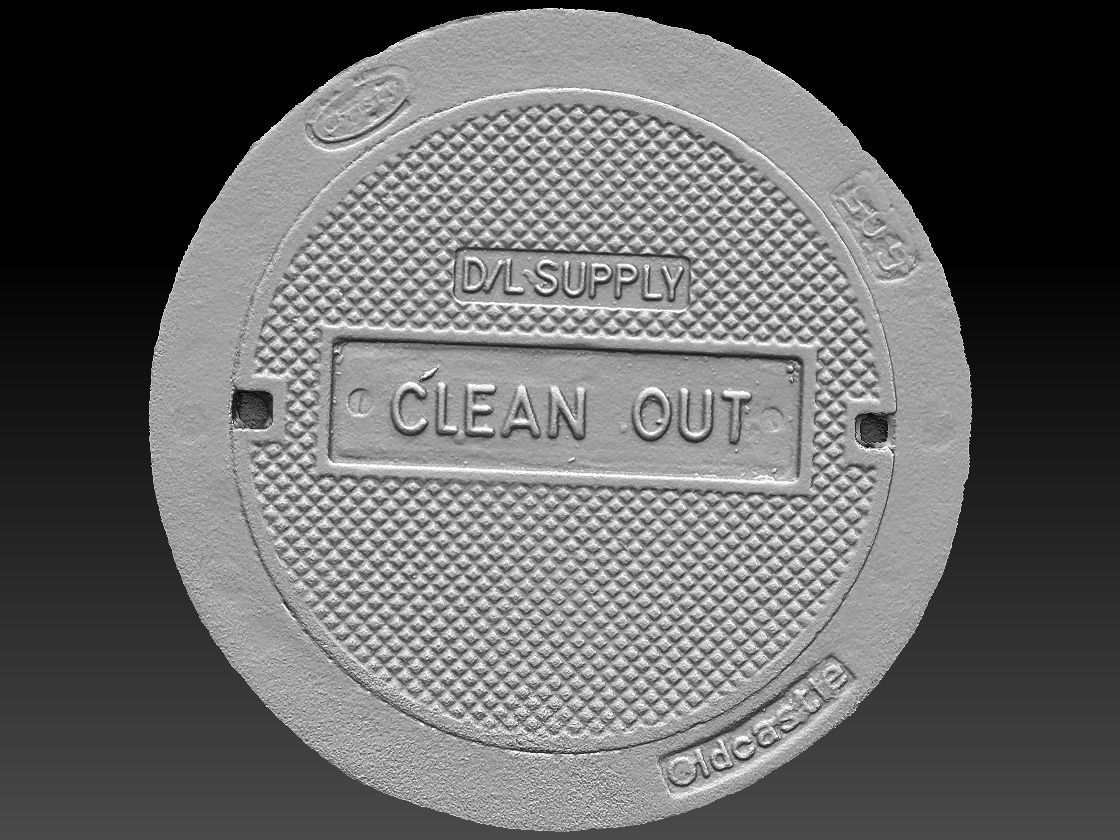 Clean Out Utility Cover 3D model | CGTrader