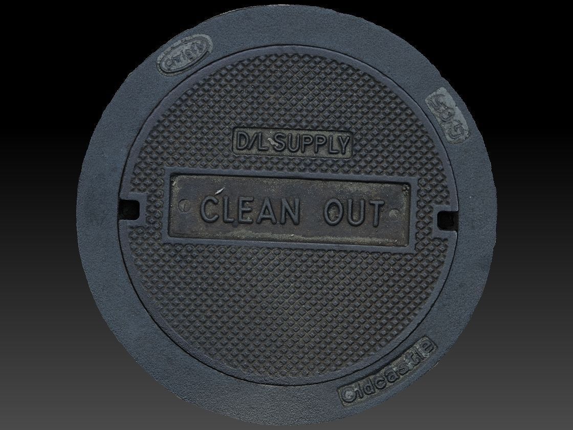 Clean Out Utility Cover 3D model | CGTrader