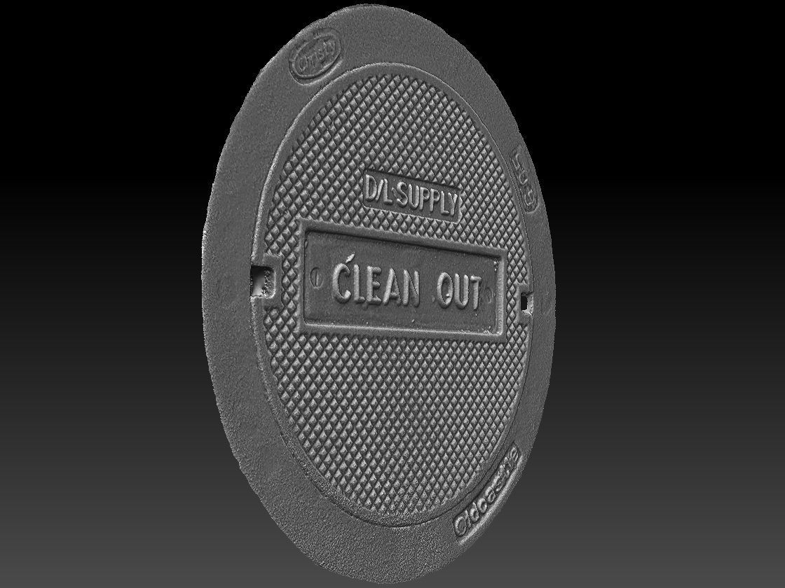 Clean Out Utility Cover 3D model | CGTrader
