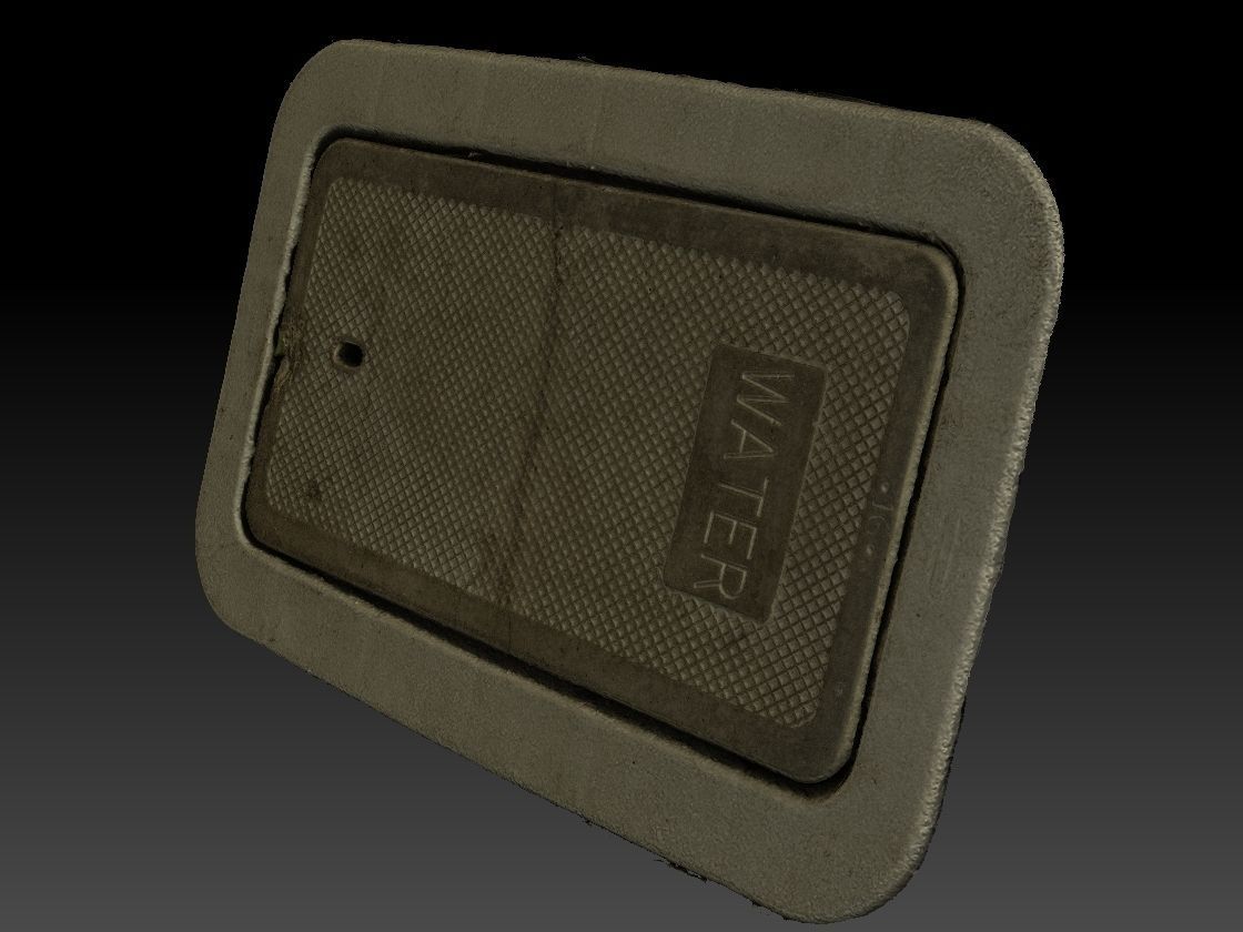 Concrete Water Utility Cover 3D model | CGTrader