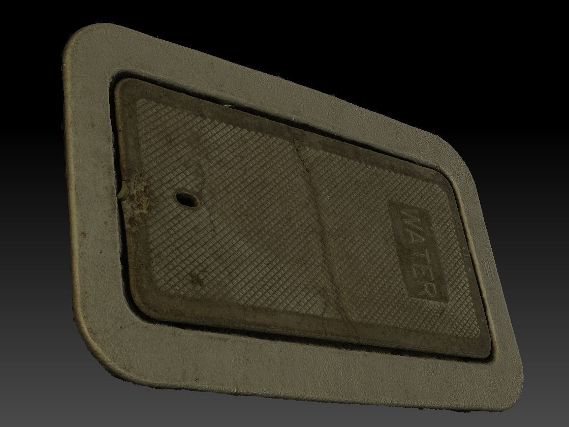 Concrete Water Utility Cover 3D model | CGTrader