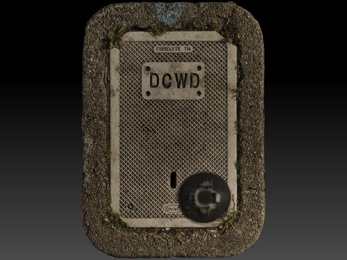DCWD Utility Cover 3D model | CGTrader