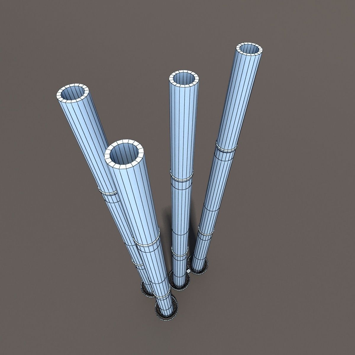 3D model Chimney Low Poly 3d Model4 VR / AR / low-poly | CGTrader