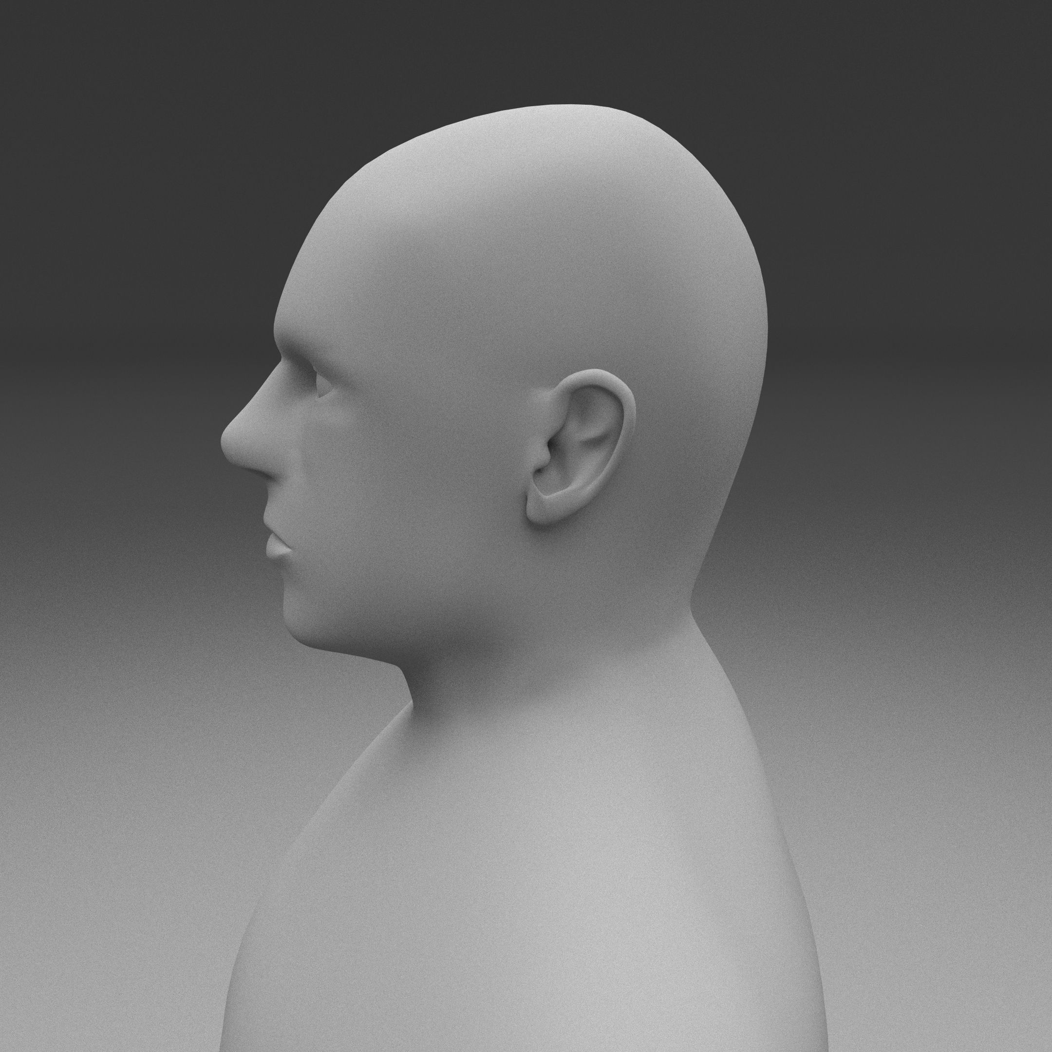 Human Male Clay Model 3D model | CGTrader