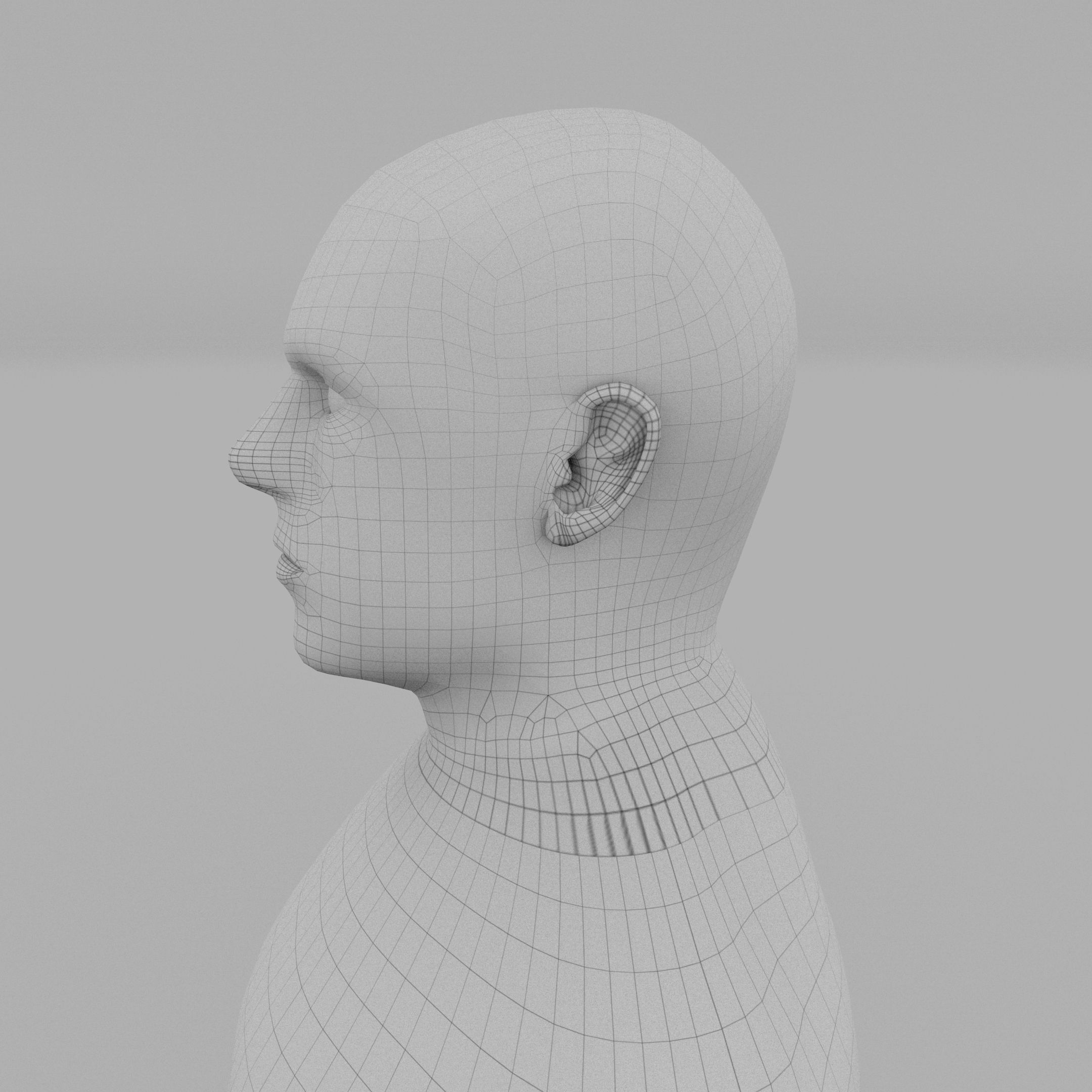 Human Male Clay Model 3D model | CGTrader