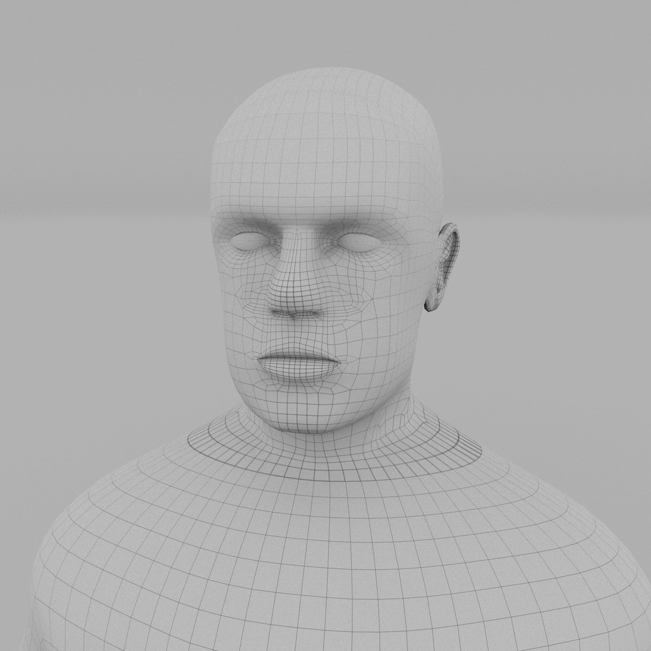 Human Male Clay Model 3D model | CGTrader