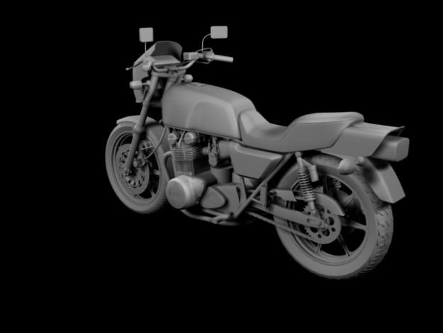 Kawasaki Z1000R 1981 3D model | CGTrader