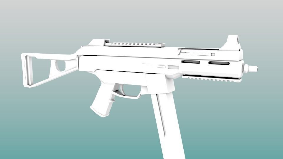 UMP 45 Game Ready free 3D Model Game ready .obj - CGTrader.com