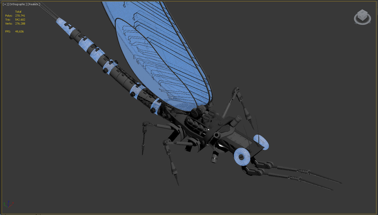 mechanical insect Ephemera Danica free 3D model | CGTrader