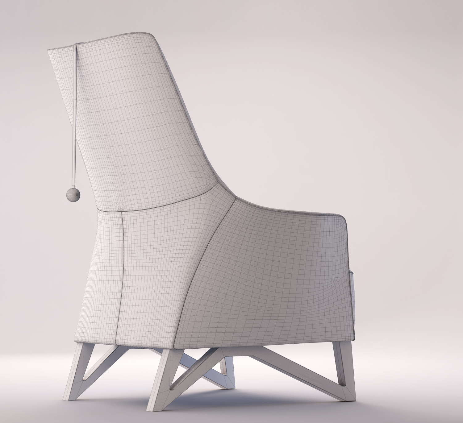 Giorgetti Mobius armchair 3D model | CGTrader