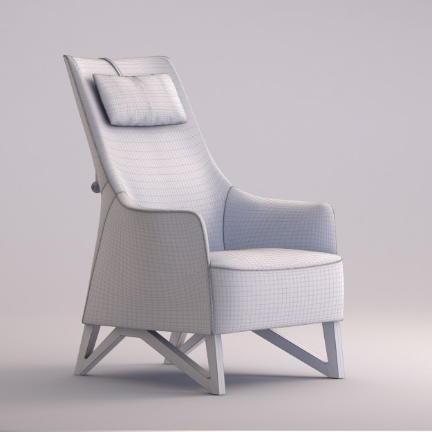 Giorgetti Mobius armchair 3D model | CGTrader