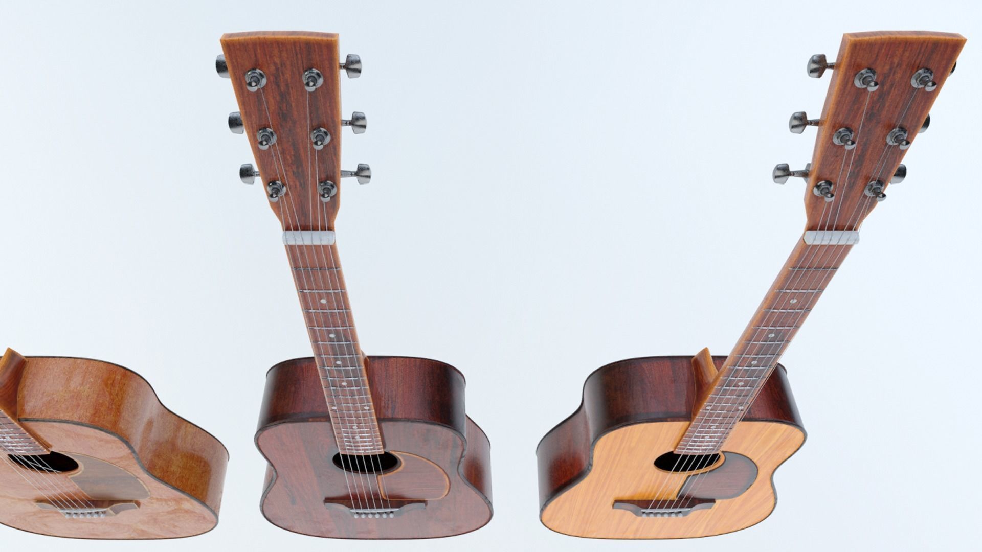 3D model Guitar acoustic VR / AR / low-poly | CGTrader