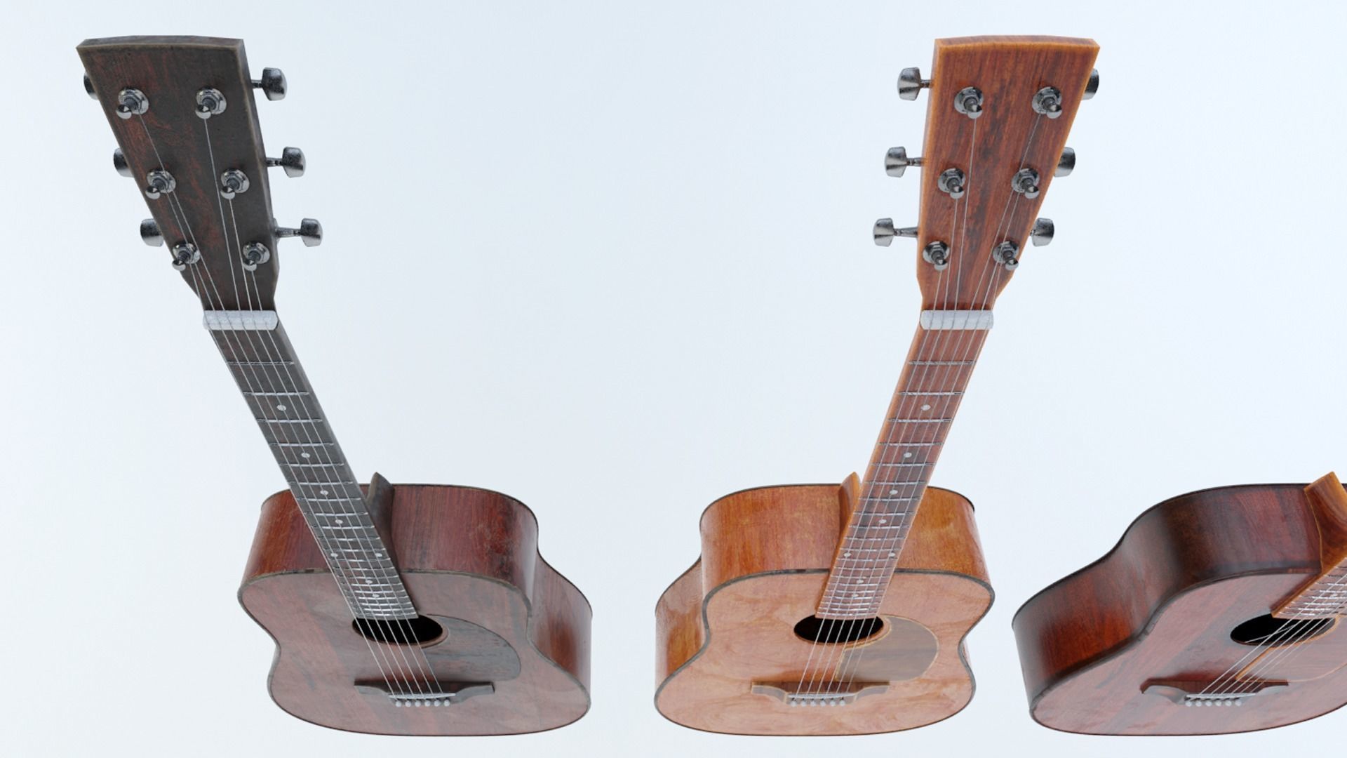 3D model Guitar acoustic VR / AR / low-poly | CGTrader