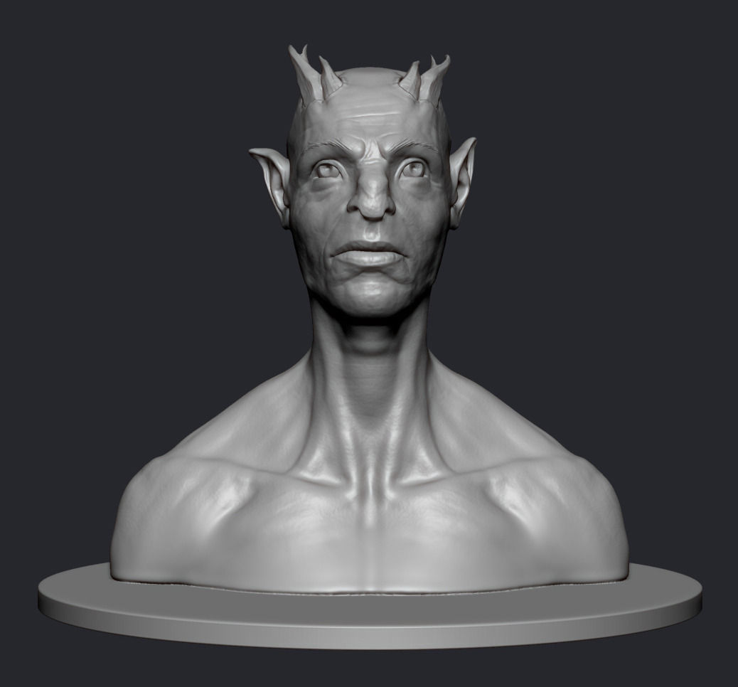 Creature Bust 3D model 3D printable | CGTrader