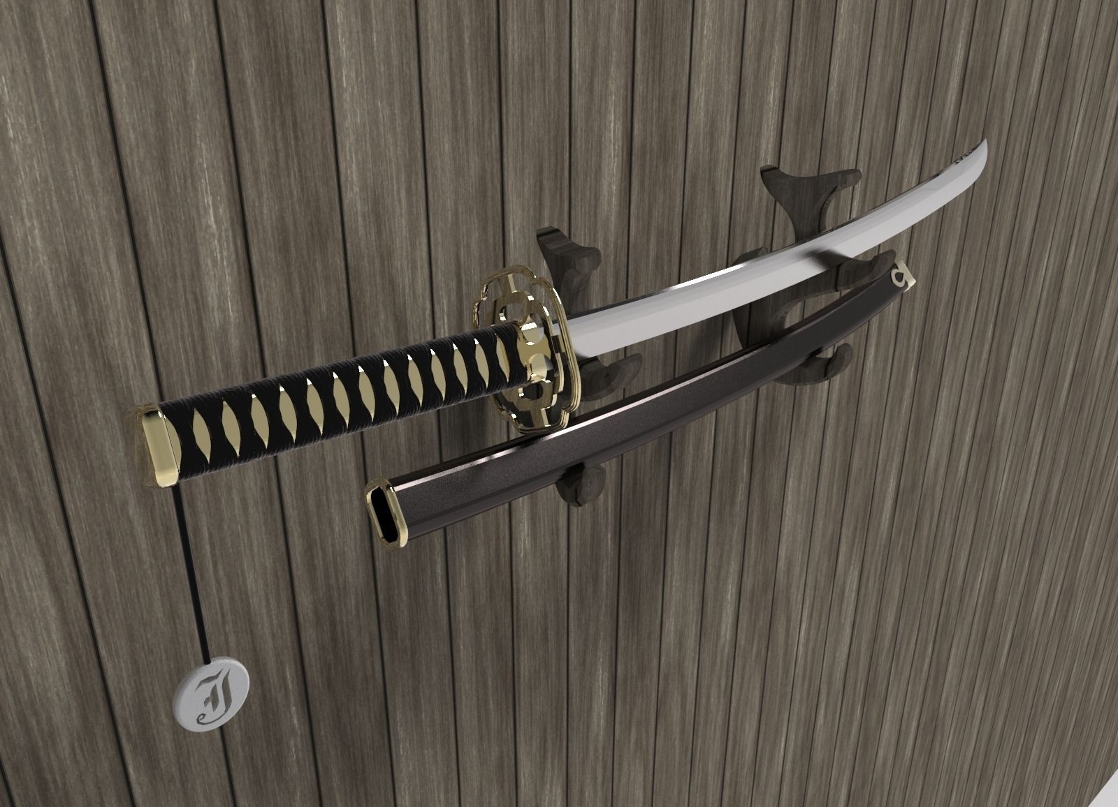 Katana 1 3D Model .obj .3ds .fbx .dxf - CGTrader.com