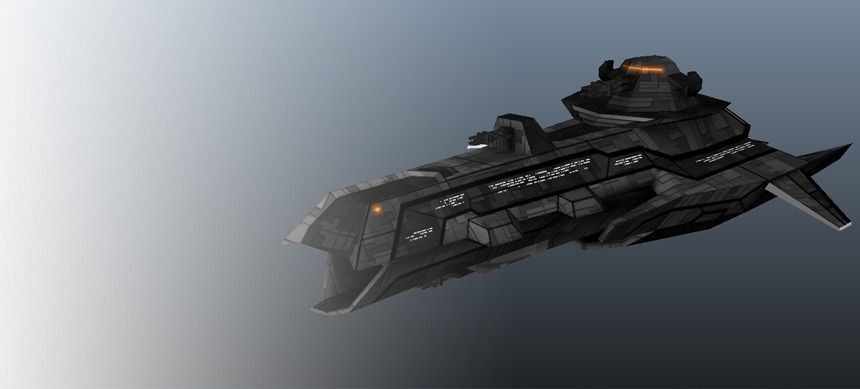 3D model Enemy Spaceship VR / AR / low-poly | CGTrader