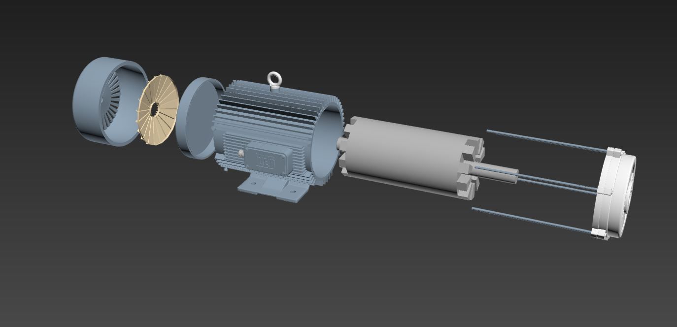 Electric Motor 3D model | CGTrader