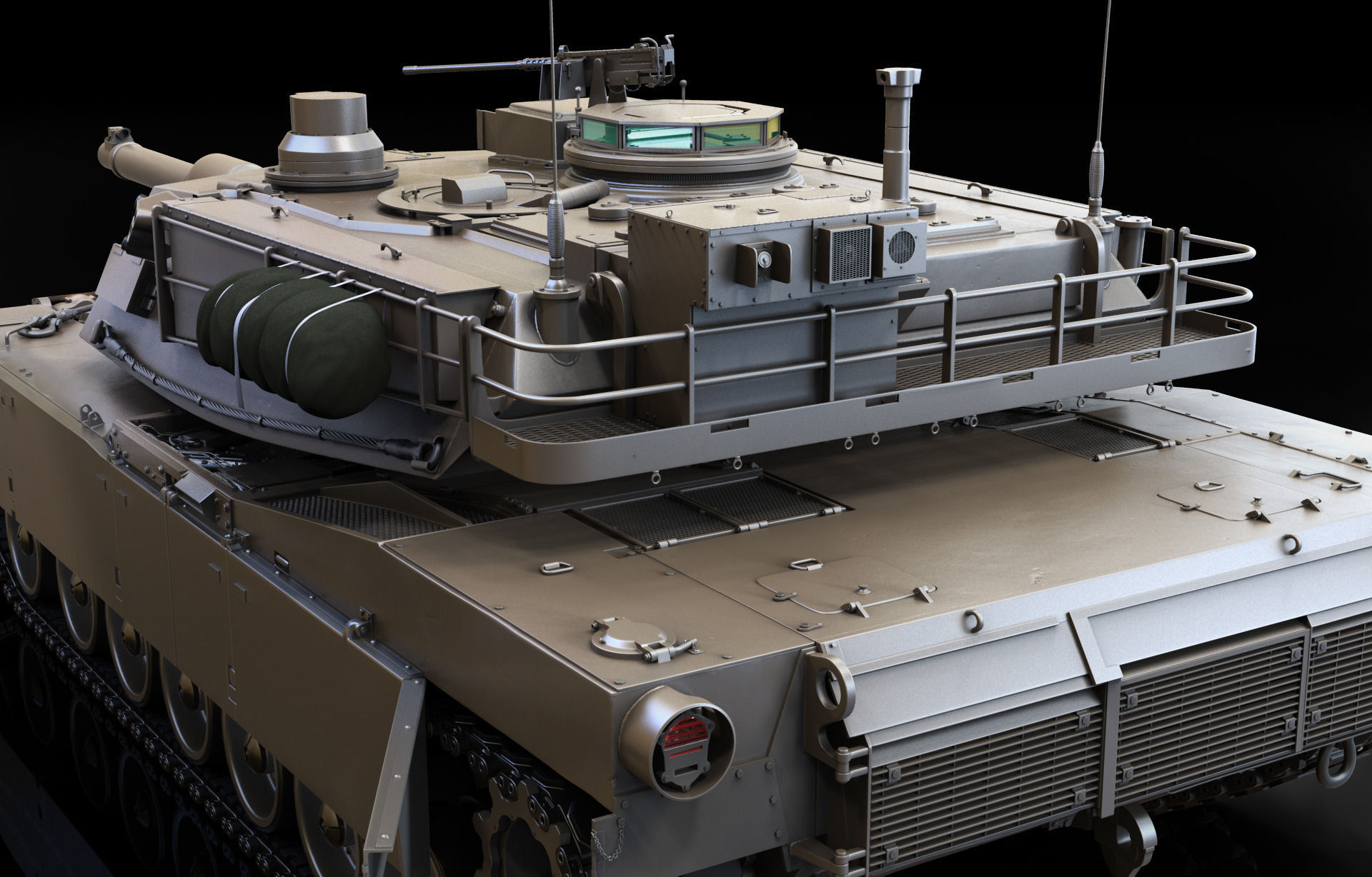 M1 A1 Abrams Tank 3D Model .max .fbx - CGTrader.com