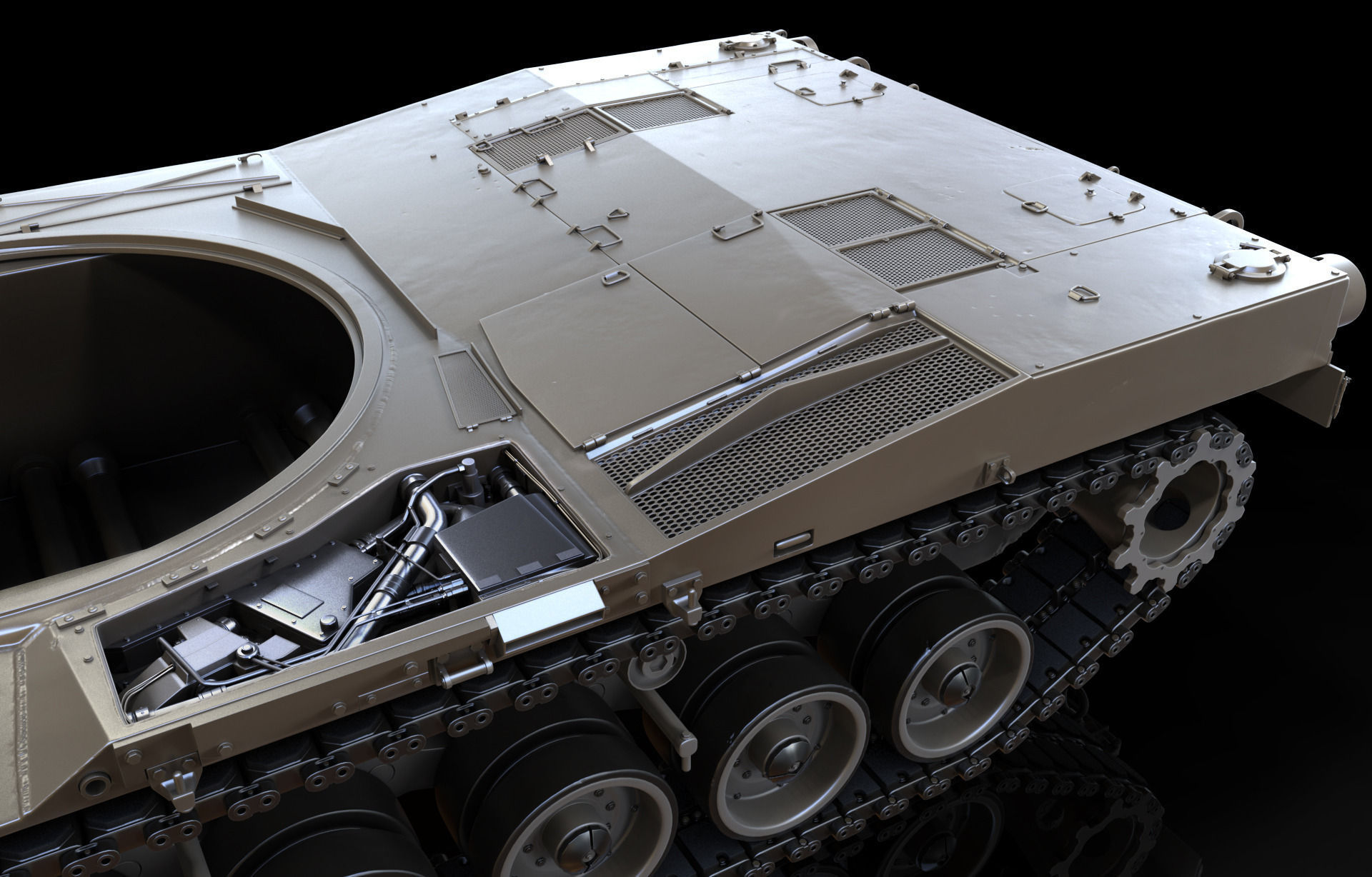 M1 A1 Abrams Tank 3D Model .max .fbx - CGTrader.com