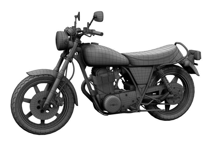 Yamaha SR500 1978 3D model | CGTrader