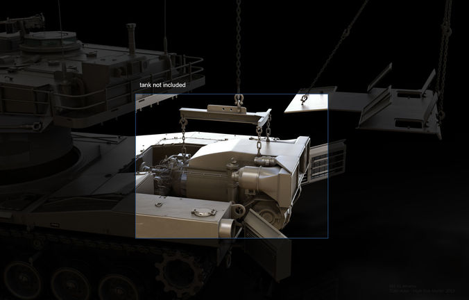 AGT 1500 Turbine Engine 3D Model .max .fbx - CGTrader.com