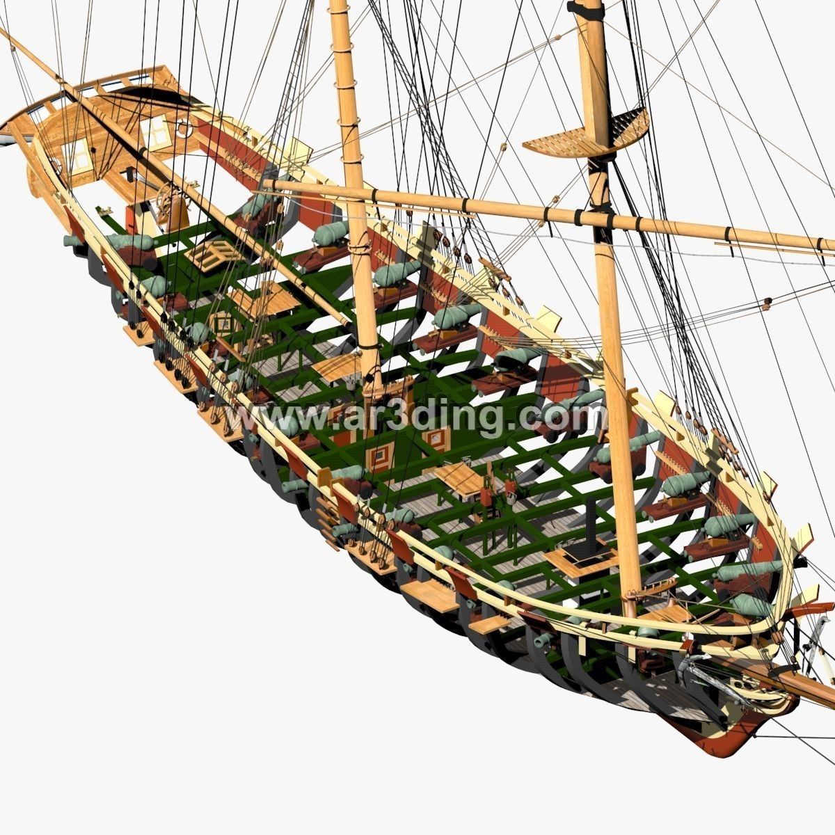 US Navy Brig Eagle 3D model | CGTrader